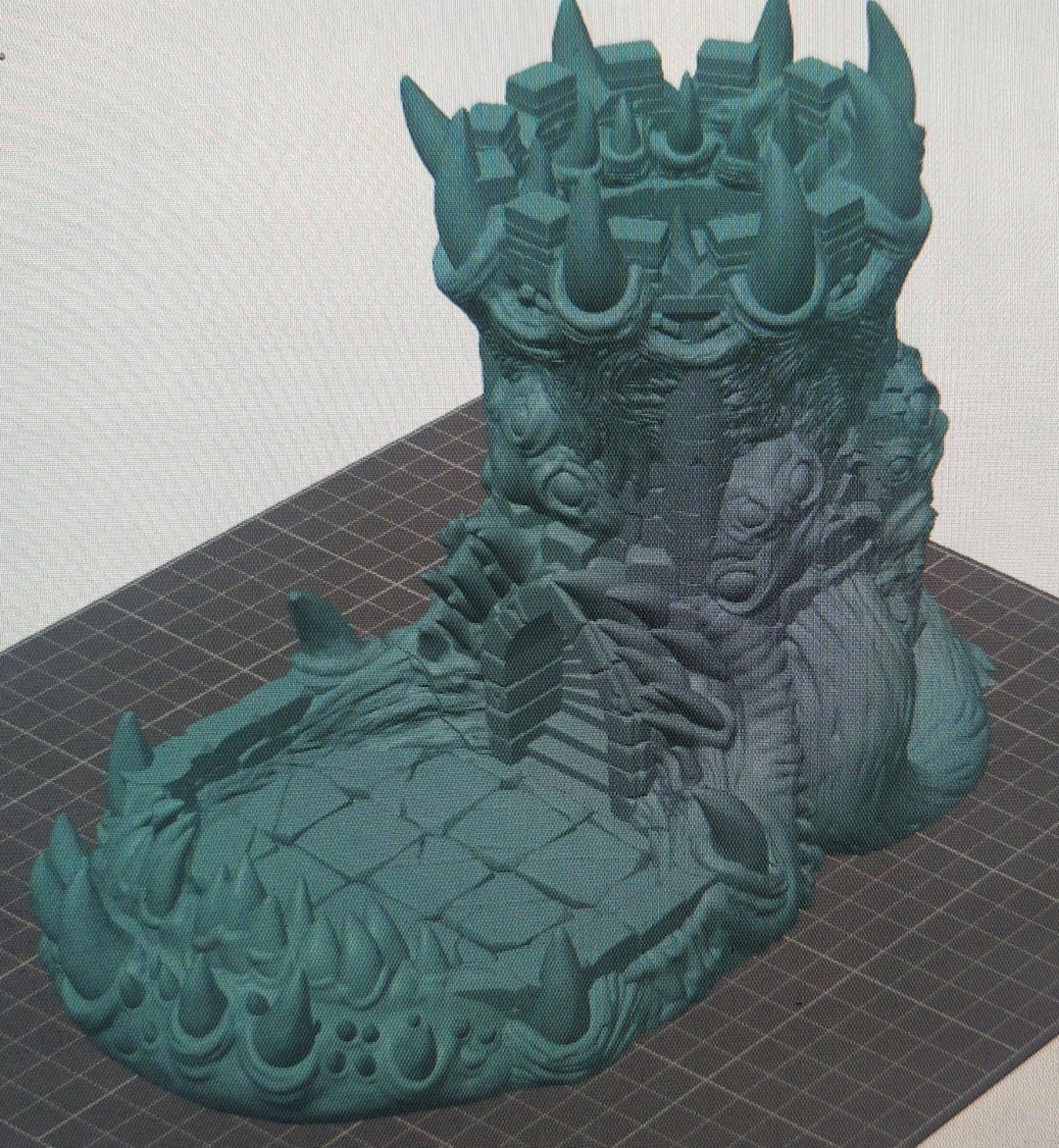 Attack of the Castle Mimic Dice Tower Add-on Tall Fantasy 3D Printed D ...