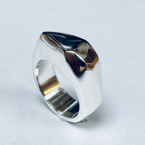 Cast Silver Ring - Etsy