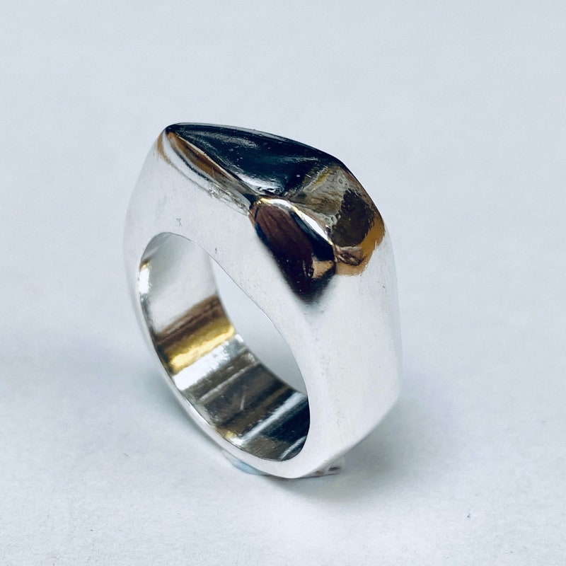 Cast Silver Ring - Etsy