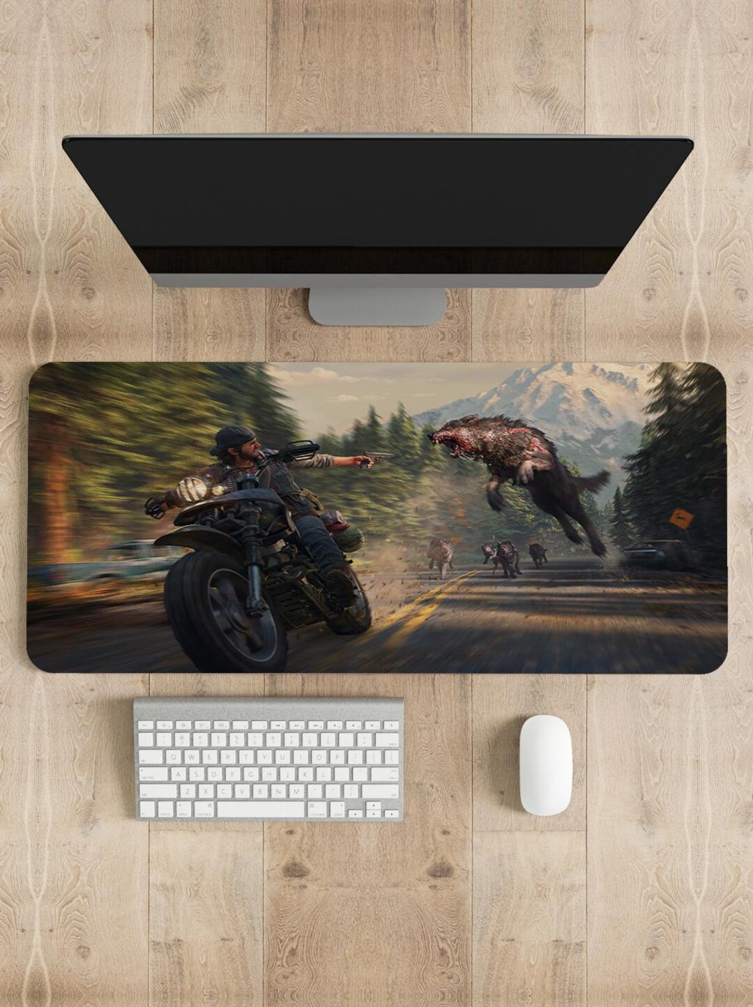 Days Gone Gaming Mouse Pad: Stitched Edge, Vibrant Print - Etsy