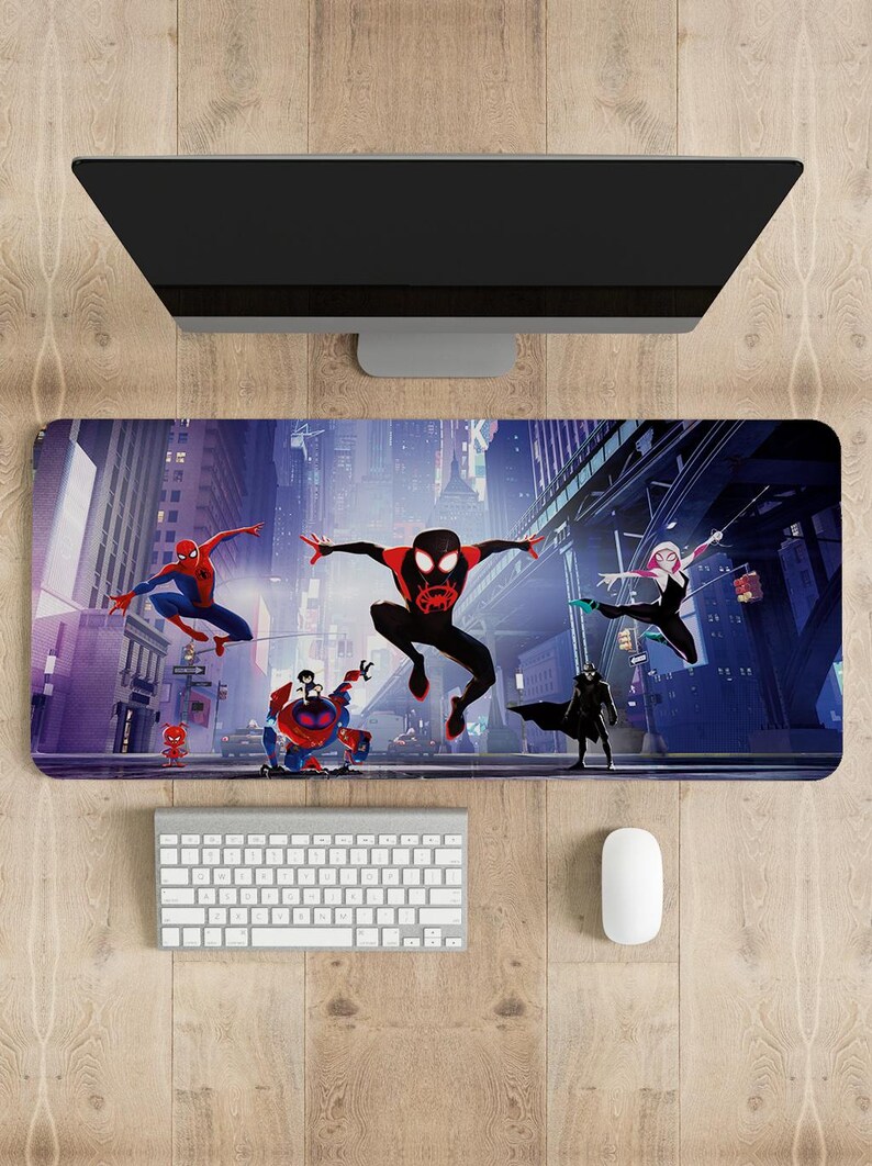Spider-verse Gaming Mouse Pad: Personalized Printing, Stitched Edges - Etsy