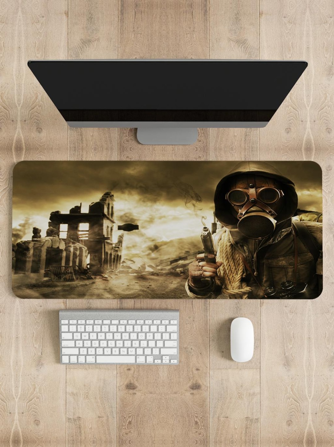 Apocalyptic Gas Mask Gaming Mouse Pad: Personalized Desk Mat - Etsy