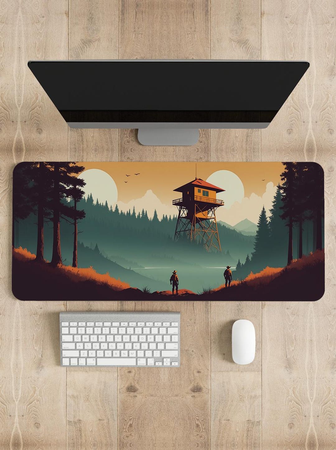Firewatch Gaming Mouse Pad: Personalized Desk Mat - Etsy