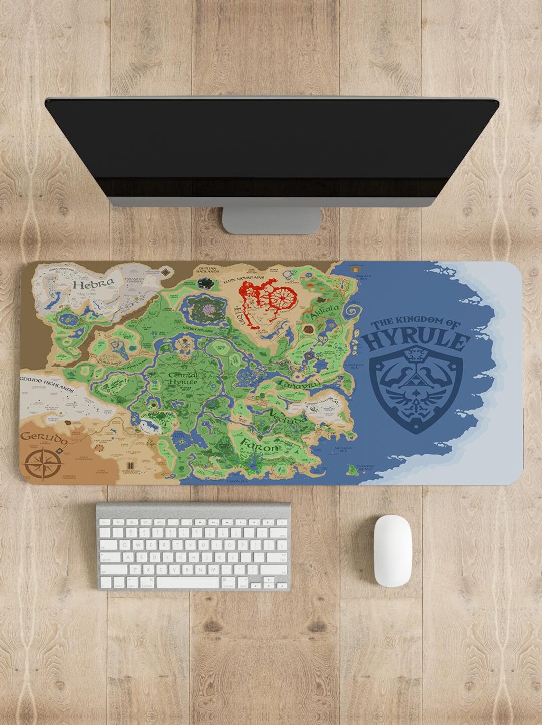 Zelda Map Mouse Pad: Vibrant Gaming Desk Mat - Etsy UK