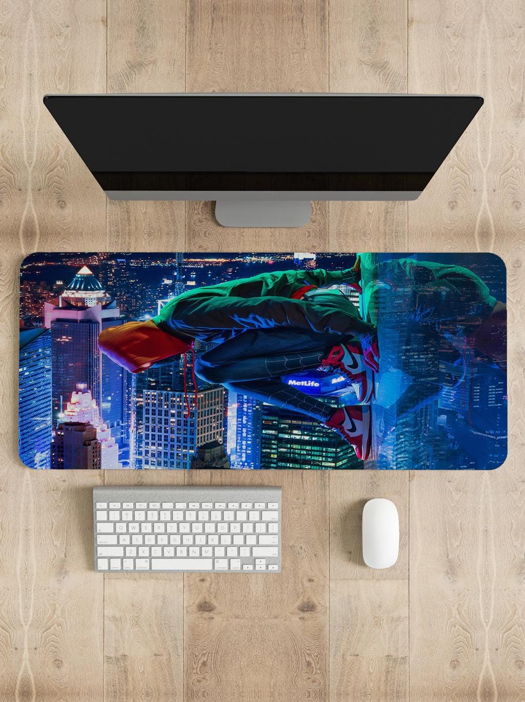 Spider-verse Gaming Mouse Pad: Personalized Printing, Stitched Edges - Etsy