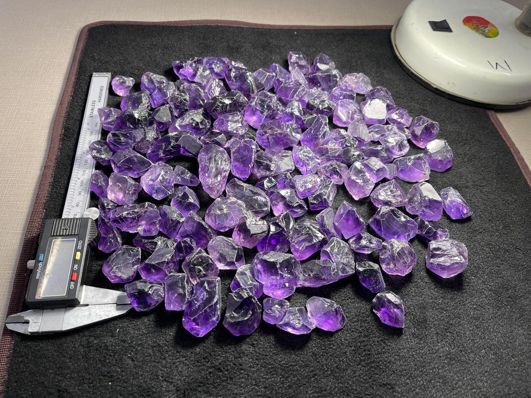 Raw Amethyst Crystal - A Grade - Natural Amethyst - Rough Amethyst ...