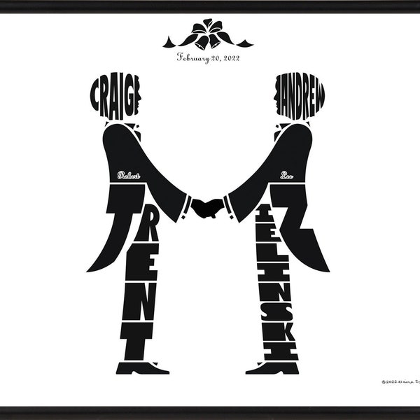Same Sex Wedding Etsy