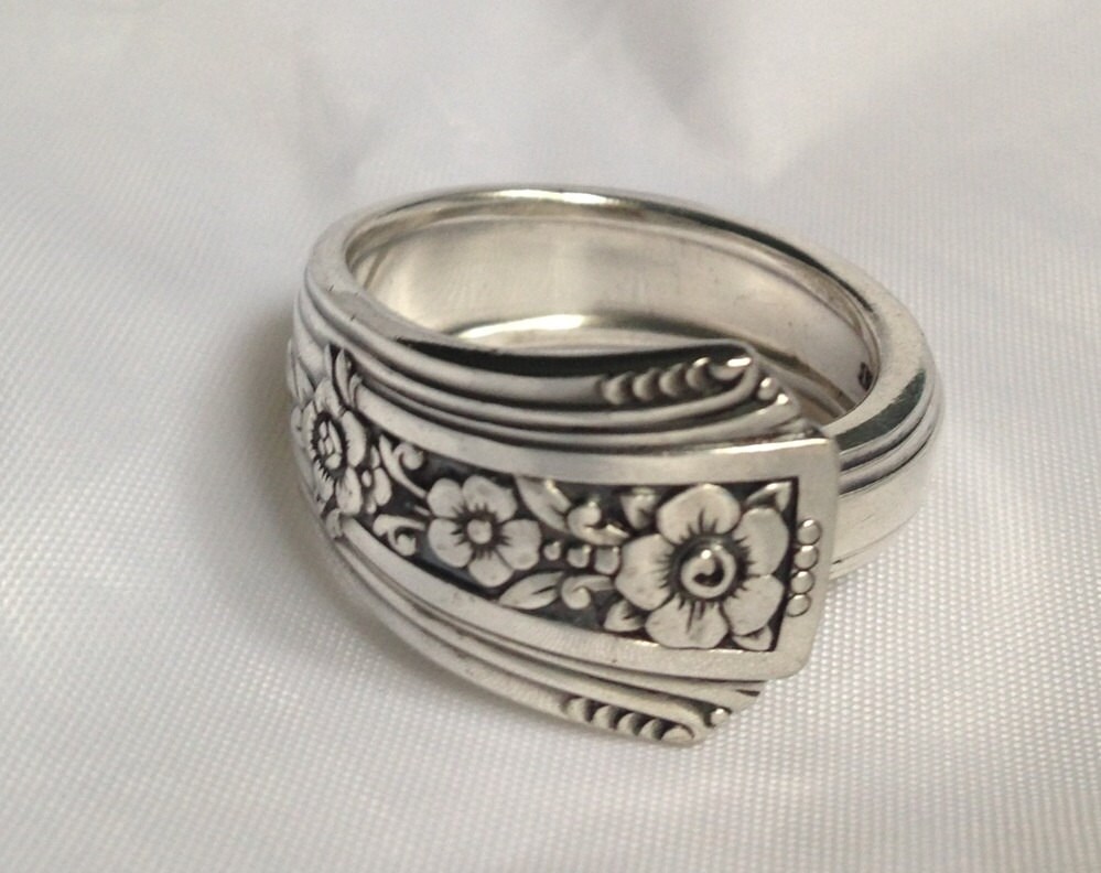 Spoon Ring Fortune 1932 Choose Your Size Vintage Silverplate | Etsy