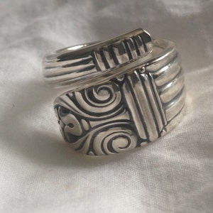 Spoon Ring Danish Queen 1944 Size 5 to 15 Choose Your Size Wrap Around ...