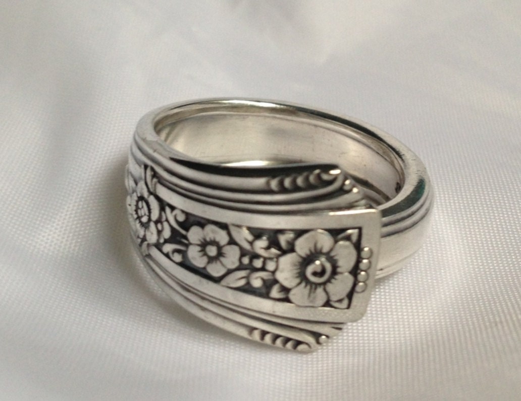 Spoon Ring Fortune 1932 Choose Your Size Vintage Silverplate | Etsy