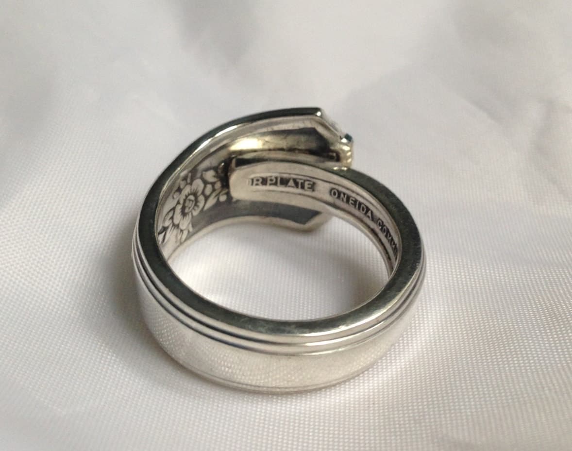 Spoon Ring Fortune 1932 Choose Your Size Vintage Silverplate | Etsy