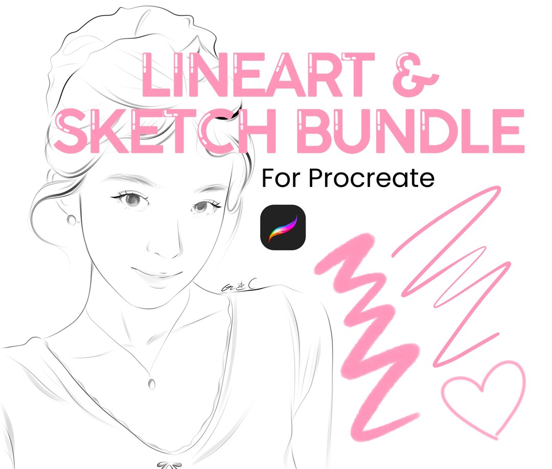 Procreate Smooth Anime Style Lineart & Sketching Brush Set Ipad ...