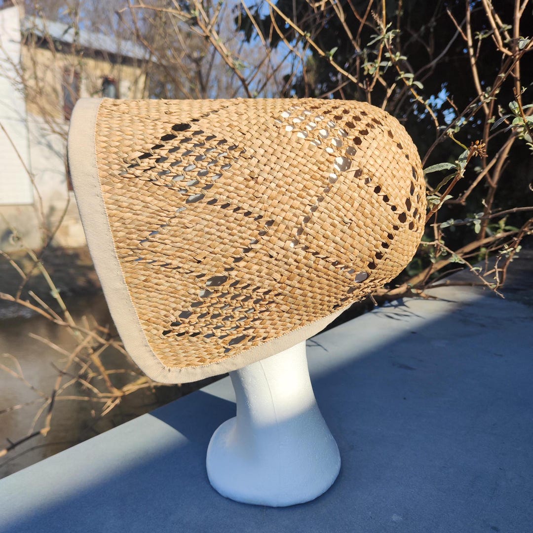 Straw Poke Bonnet Base "ida" - Etsy
