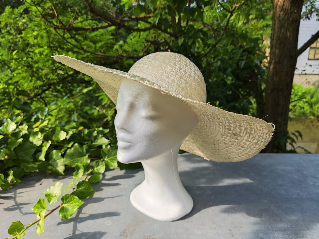 Simple Straw Hat, Fine Weave, Medieval Hat, Extra Broad Brim - Etsy
