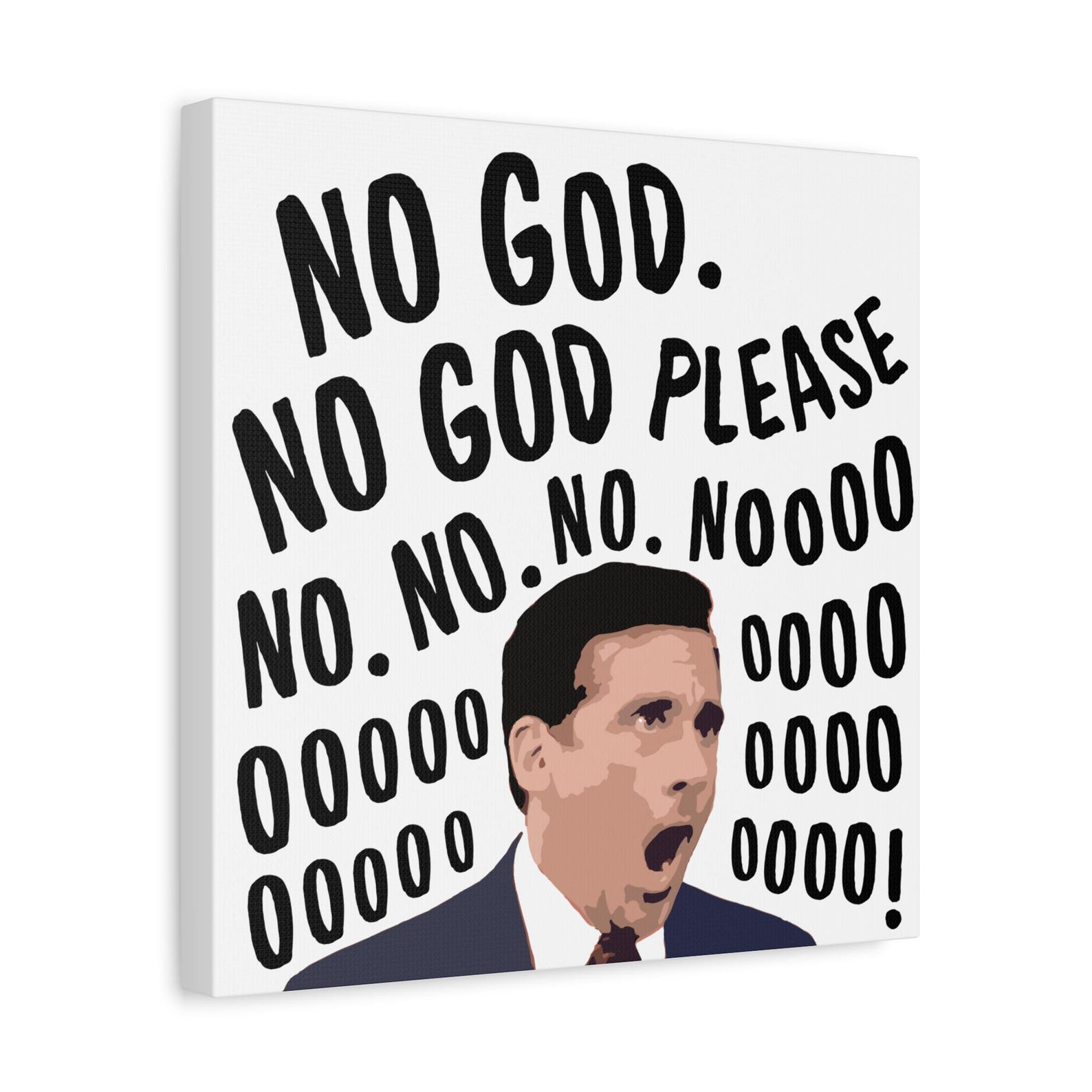 Michael Scott the Office, Yelling at Toby Funny Wall Art Canvas ...