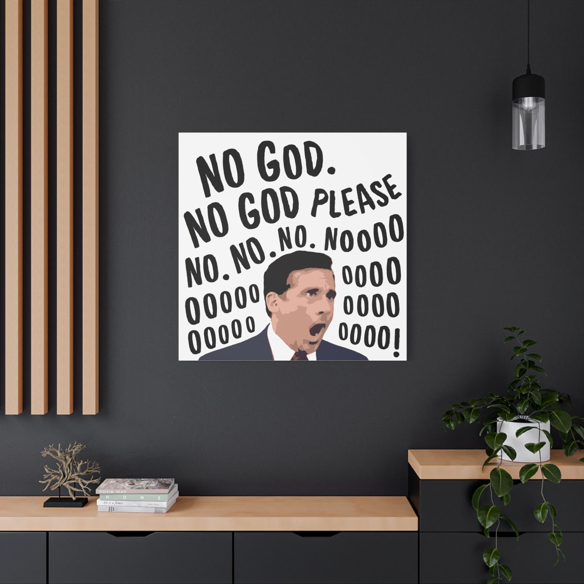 Michael Scott the Office, Yelling at Toby Funny Wall Art Canvas ...