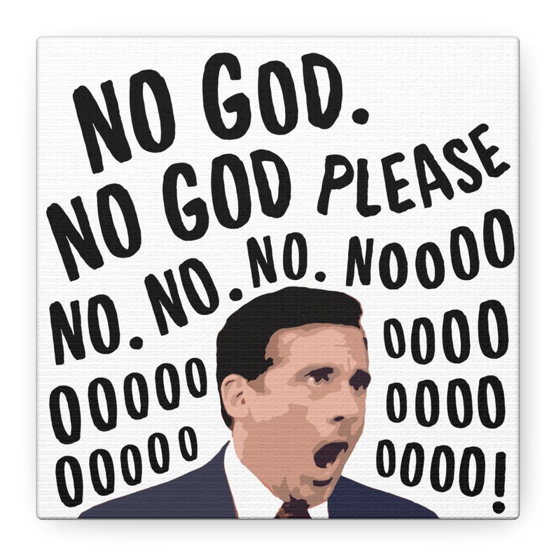 Michael Scott the Office, Yelling at Toby Funny Wall Art Canvas ...