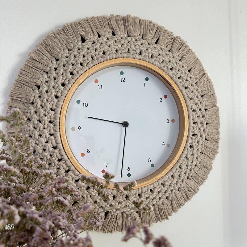 Boho Wall Clock - Etsy