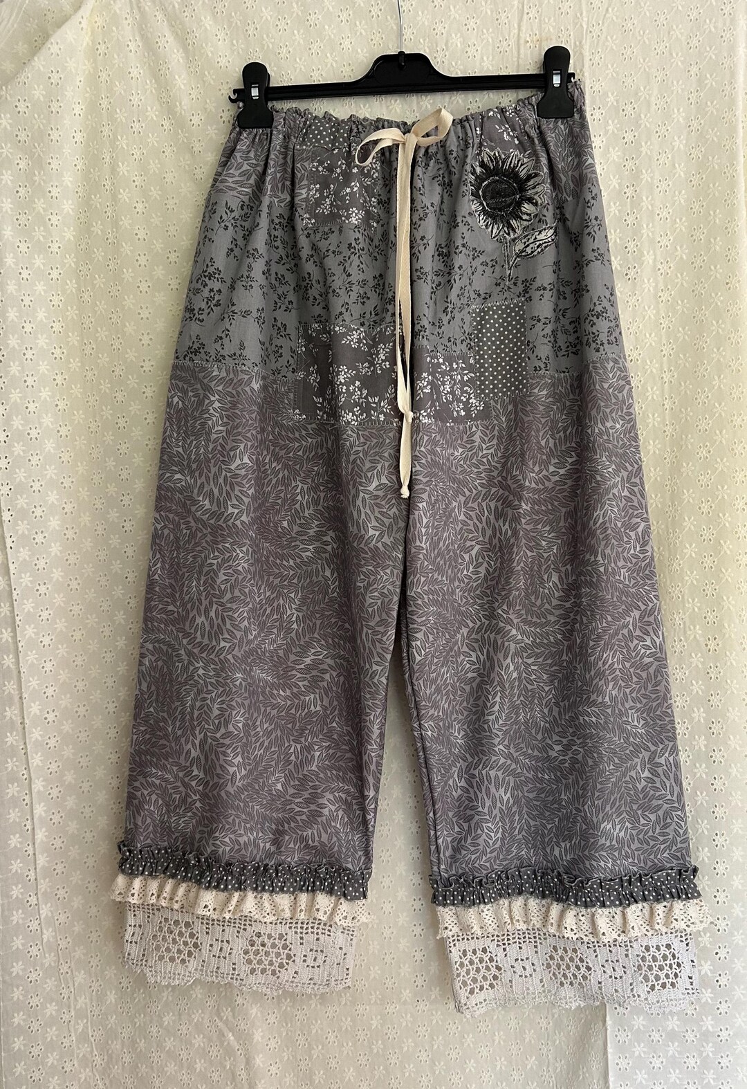 Vintage Inspired Bloomers,pantaloons,pants With Patches and Antique ...