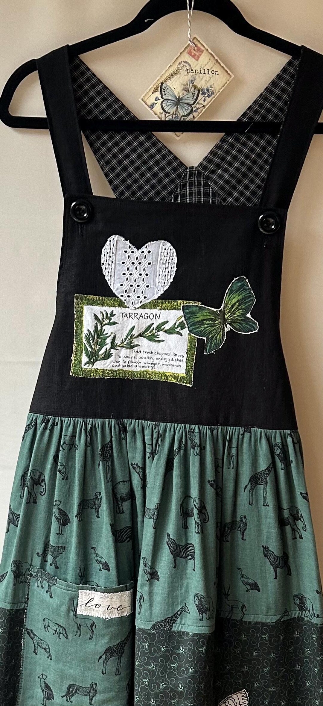 Bib / Dungaree Style Pinafore Dress Ideal for Layering With Other ...