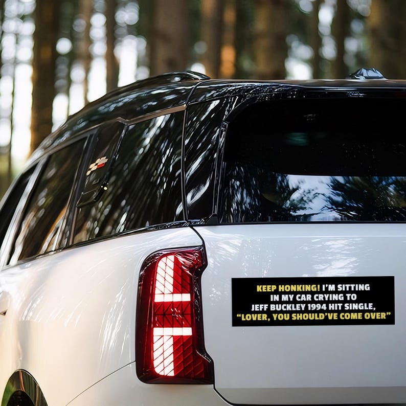 Car Sticker "lover You Should’ve Come Over" Jeff Buckley,keep Honking ...