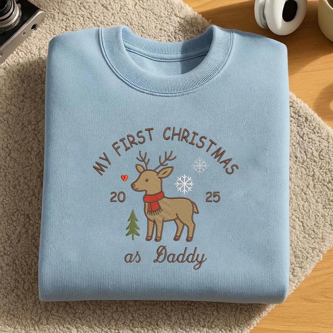 Embroidery Design File: Baby's First Christmas Embroidery Matching ...