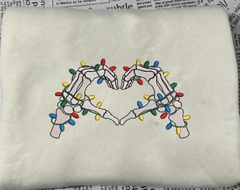 Christmas Skeleton Heart Hands SVG, Festive Clipart (PNG, PDF) - Etsy ...
