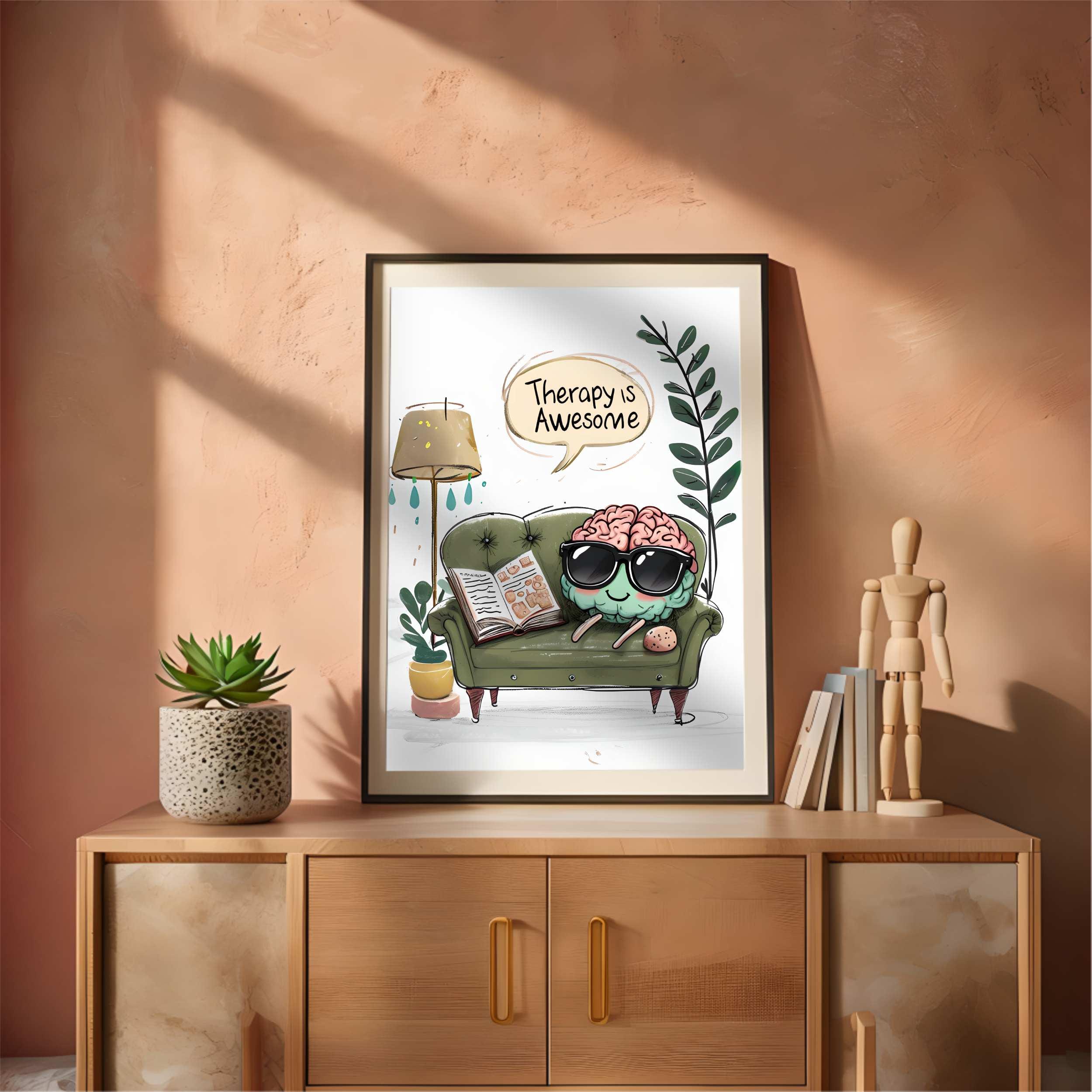 Therapy Office Wall Art Bundle | Mental Health Prints | Feelings Are ...