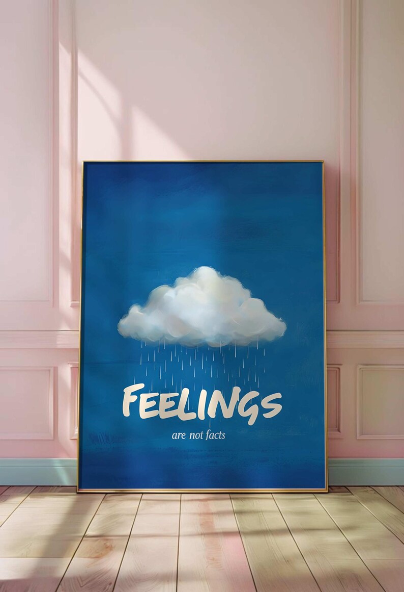 Therapy Office Wall Art Bundle | Mental Health Prints | Feelings Are ...