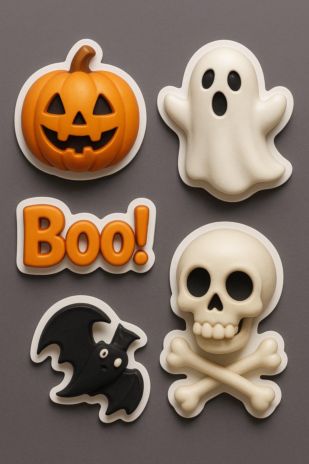 Halloween Stickers Pack | Cute Digital Stickers | Ghost, Pumpkin, Witch ...