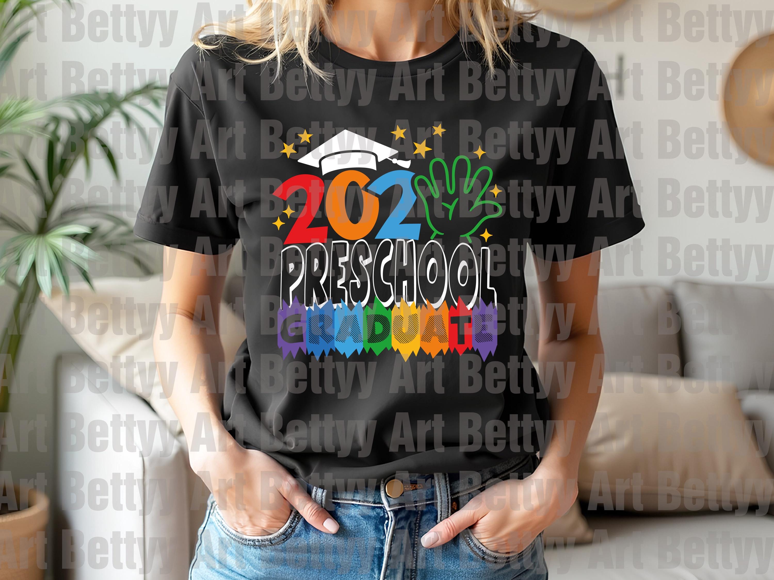 Preschool Graduation 2025 PNG SVG EPS, Colorful Kindergarten Graduate ...