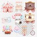 Watercolor Circus Clipart Set, Hand-painted Carnival PNG, Cute Circus ...