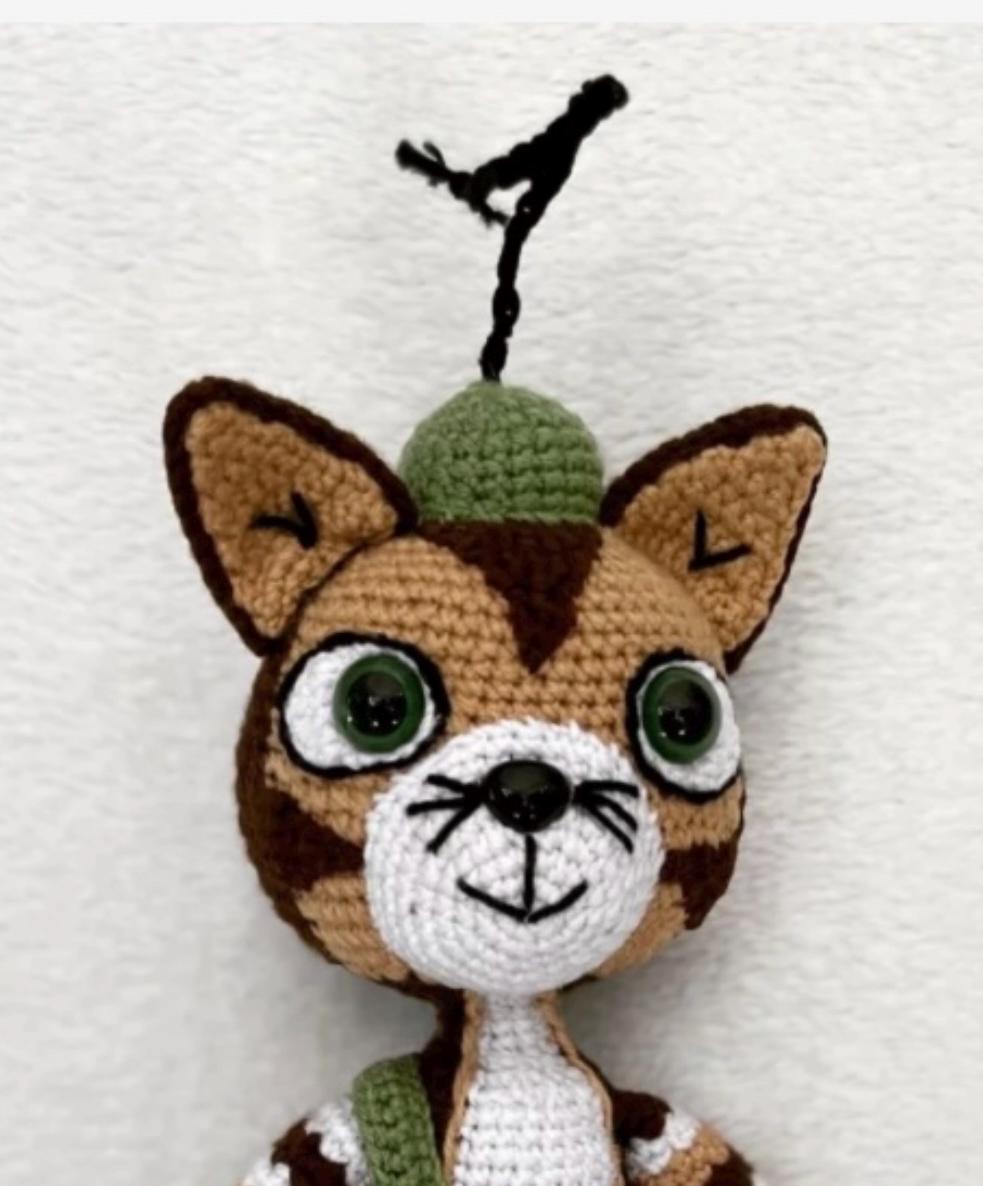 Findus Cat Crochet Pattern PDF | Amigurumi Cat Toy | Crochet Doll ...