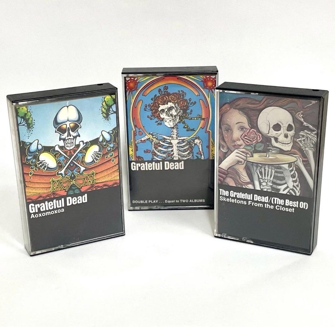 Set of 3 Vintage Grateful Dead Cassette Tapes, Aoxomoxoa, Self Titled ...
