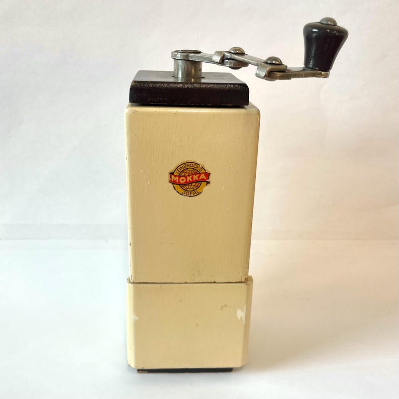 Vintage German Manual Hand Turn Coffee Grinder MOKKA Wood #1/6/56/2 ...