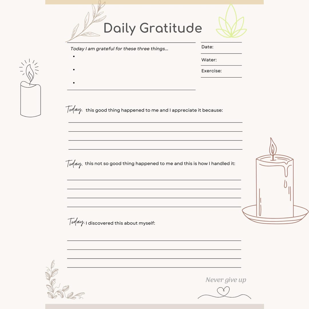 Write Your Gratitude: Mental Health Journal for Wellness & Balance - Etsy