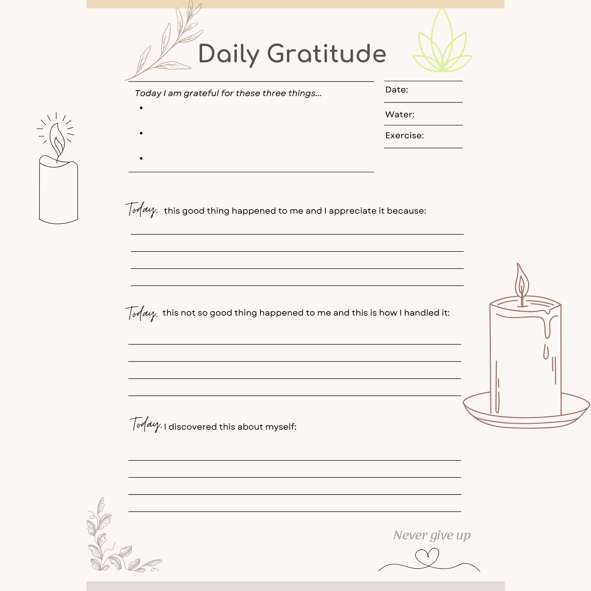 Write Your Gratitude: Mental Health Journal for Wellness & Balance - Etsy