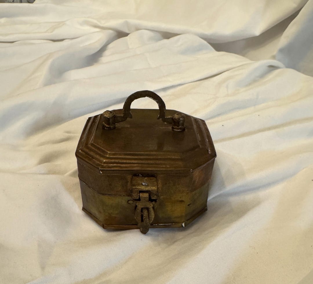 Vintage Boho Brass Cricket Box - Etsy