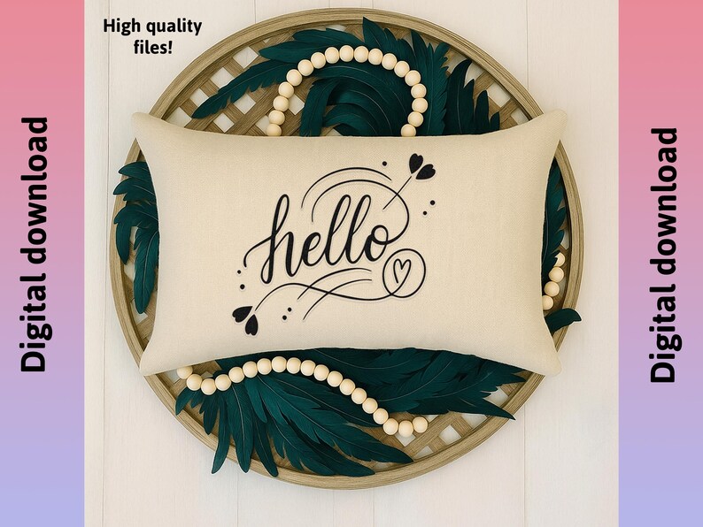 Hello Svg for Door Sign Hello Svg Bundle Door Mat Svg Hello Door Sign ...
