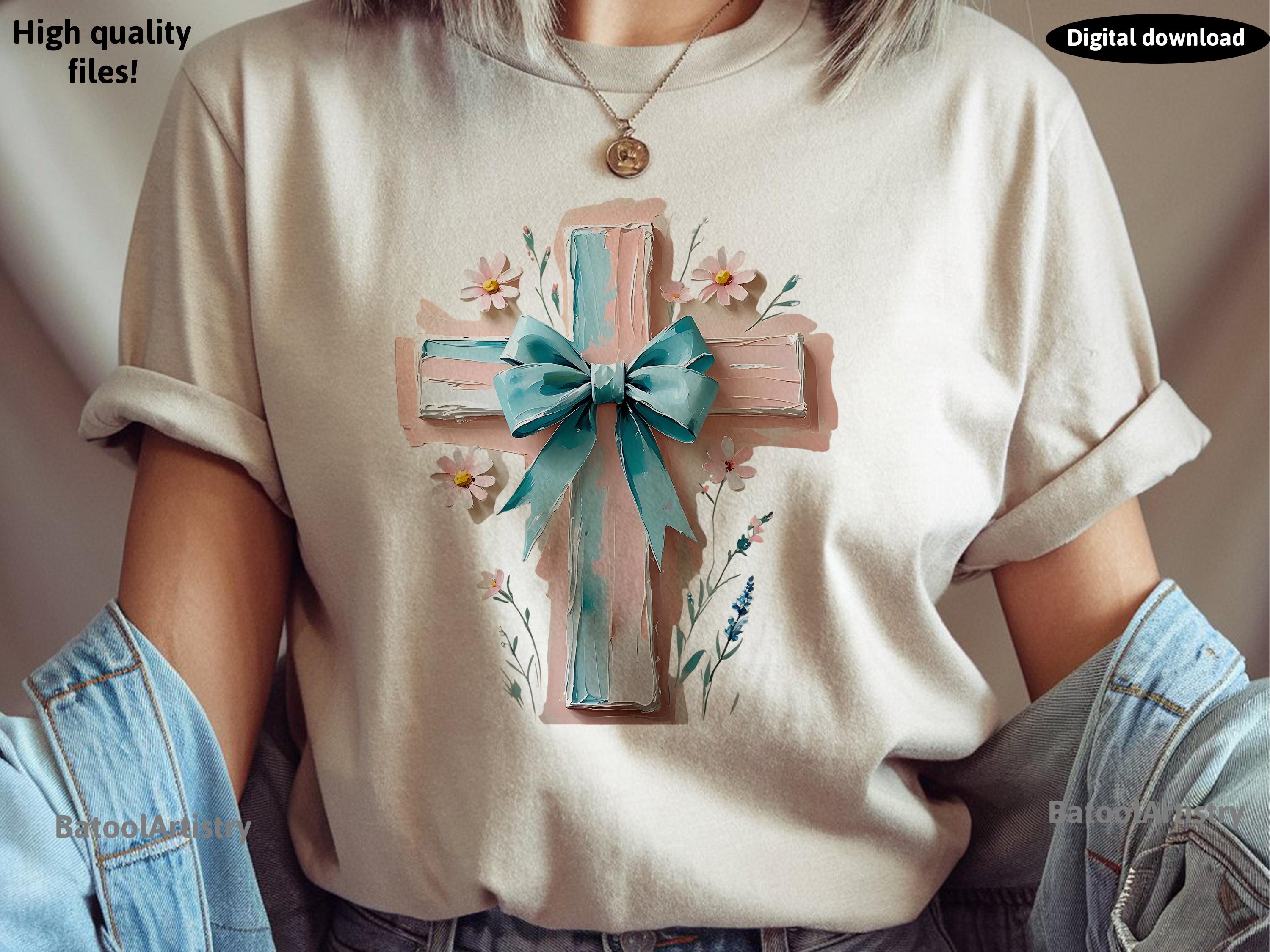 Christian Cross Clipart Cross Clipart Bundle Bow Cross Png Easter Png ...