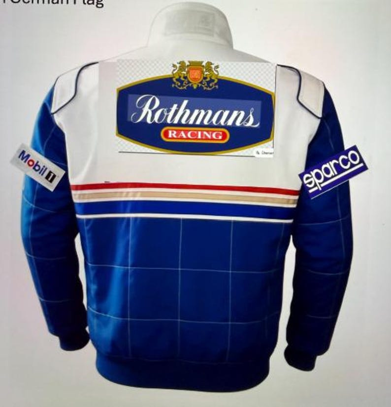 Rothmans Racing Jacket | Vintage F1 Williams Motorsport Jacket | Ayrton ...