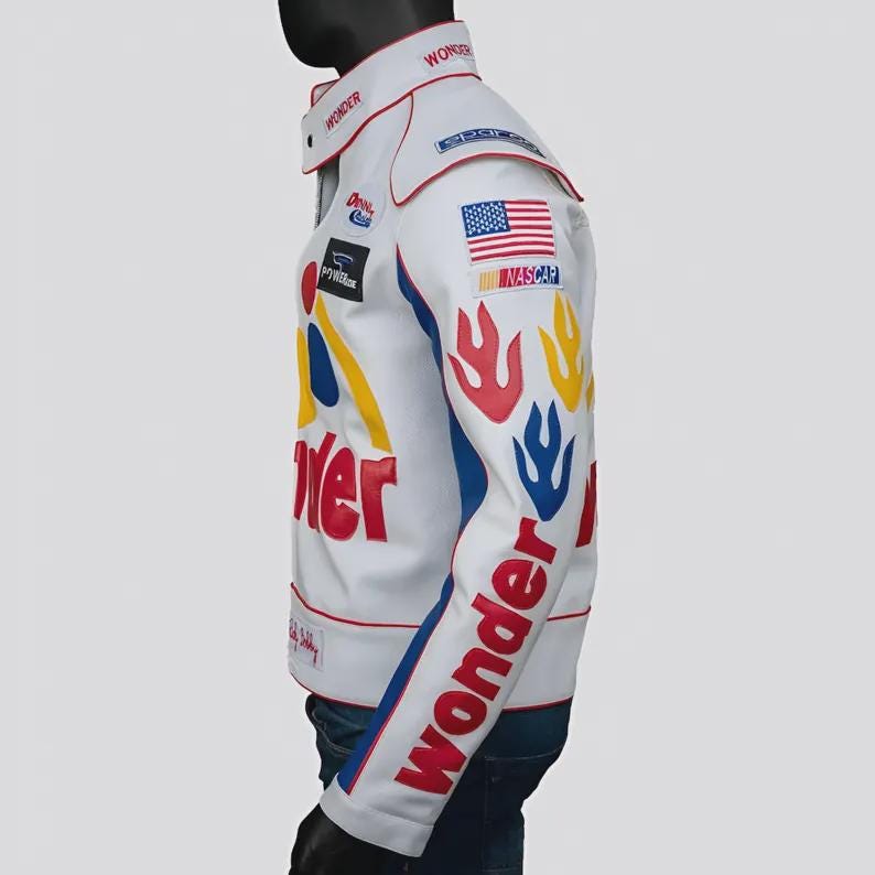 Wonder Racing Jacket Ricky Bobby Style + FREE T-shirt & Balaclava ...