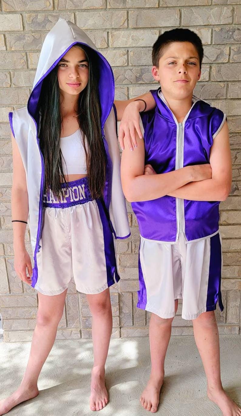 Custom Camo Boxing Robe and Shorts: Personalized Fighter Outfit - Etsy
