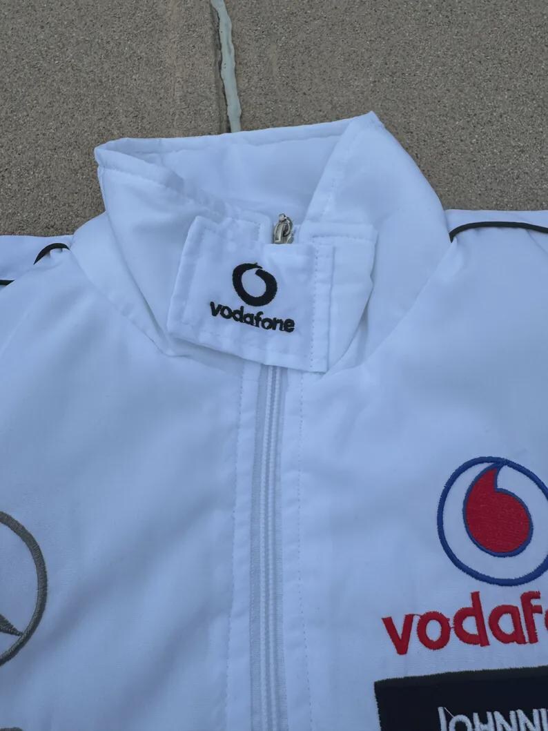 Mercedes Benz F1 Racing Jacket: Sublimation Printed White Streetwear - Etsy