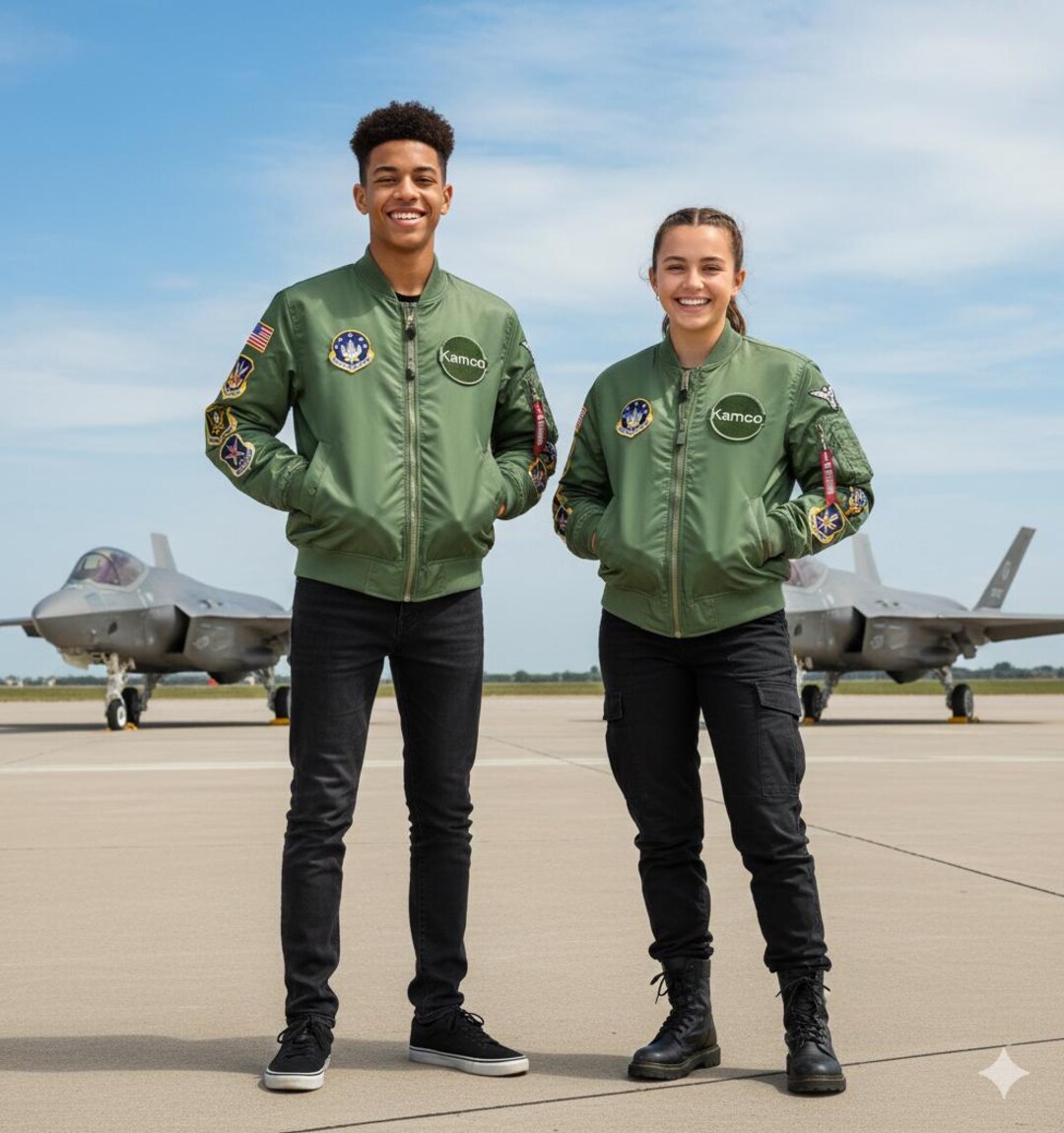 Vintage Air Force Bomber Jacket | MA-1 Military Patch Jacket | Urban ...