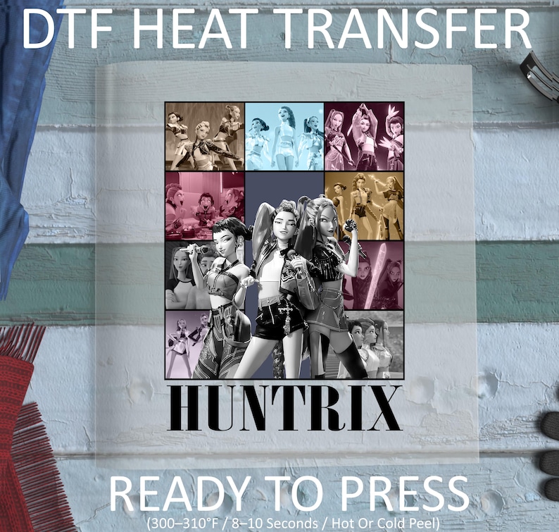 Huntrix Girls DTF Transfer: Full Color Heat Press Design - Etsy
