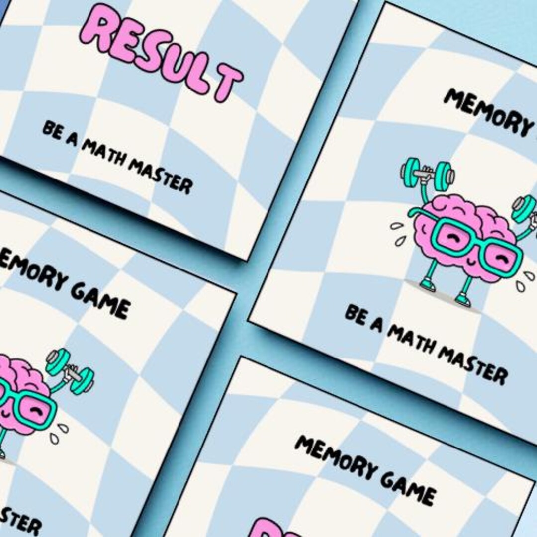 Mathematic Memory Game-be a Math Master(power Square Root Skill STEM ...
