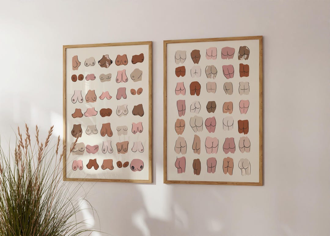 Body Positivity Art Print Set, Female Form Diversity (digital Download ...