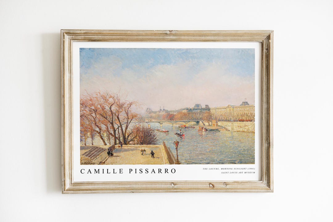Vintage Paris Exhibition Poster – Camille Pissarro Impressionist Wall ...