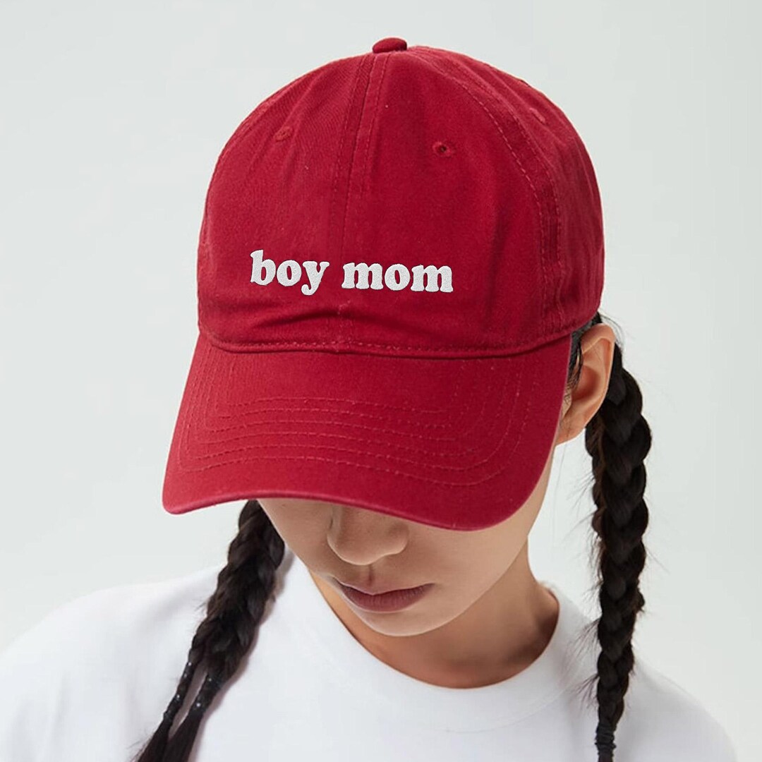 Boy Mom Cap - Embroidered, Mom of Boys , Mom Cap Embroidered, Mother's ...